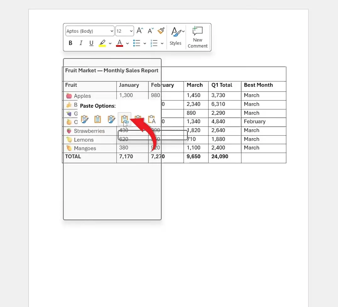 How to Insert an Excel Sheet in Word: 3 Easy Methods